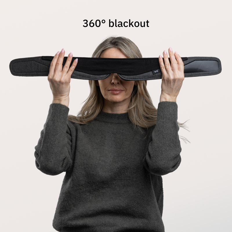 Trtl Travel Sleep Mask for Flying | Adjustable Eye Mask for Flying ...